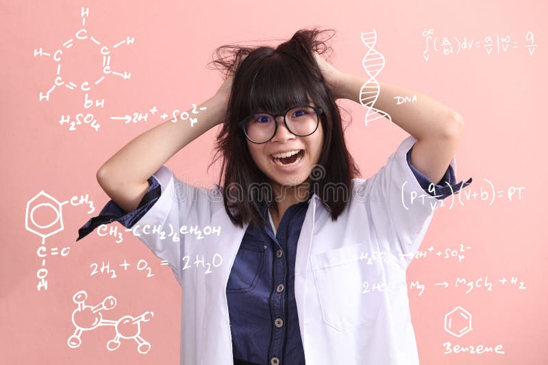 Asian scientist gets mad stock image. Image of human - 59204543