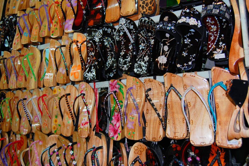 Asian Shoes stock photo. Image of asian, colors, flops - 12642426
