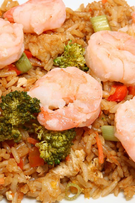 Asian Shrimp Fried Rice stock photo. Image of minced, dinner - 7658590