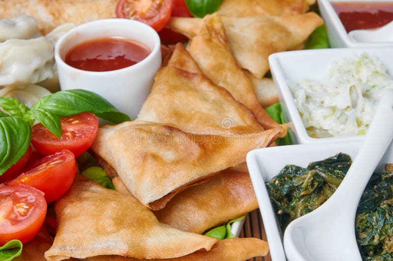 Asian snacks stock photo. Image of dimsum, pouches, chili - 74415512