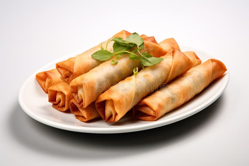 Egg Rolls Plate Stock Illustrations – 367 Egg Rolls Plate Stock ...