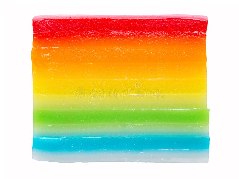 Asian Steamed Rainbow Layered Rice Cake Stock Photo - Image of ...