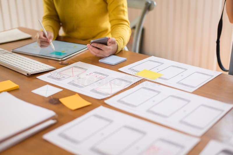 Asian Student Groups Work Together To Research Stock Photo - Image of ...