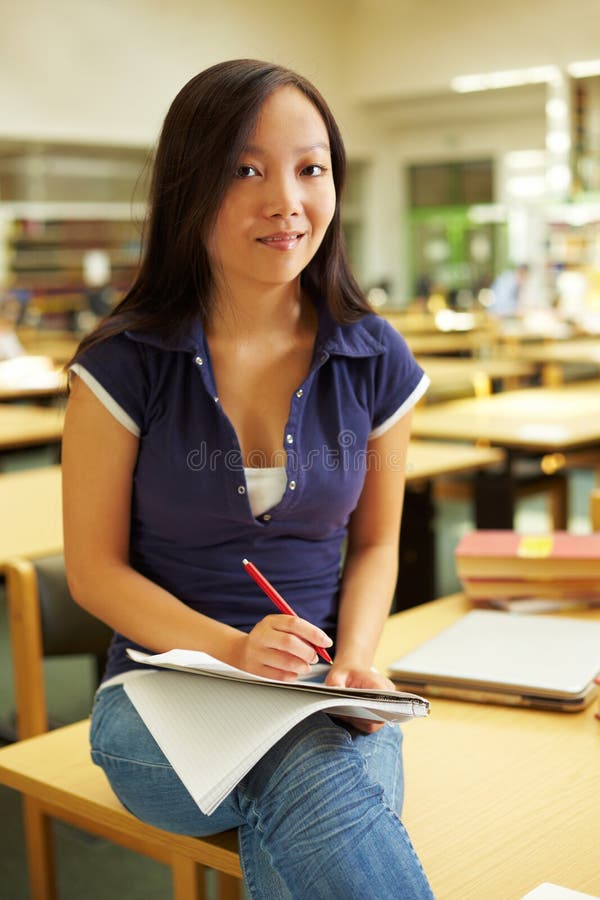 Asian studying stock photo. Image of notebook, books - 11823456