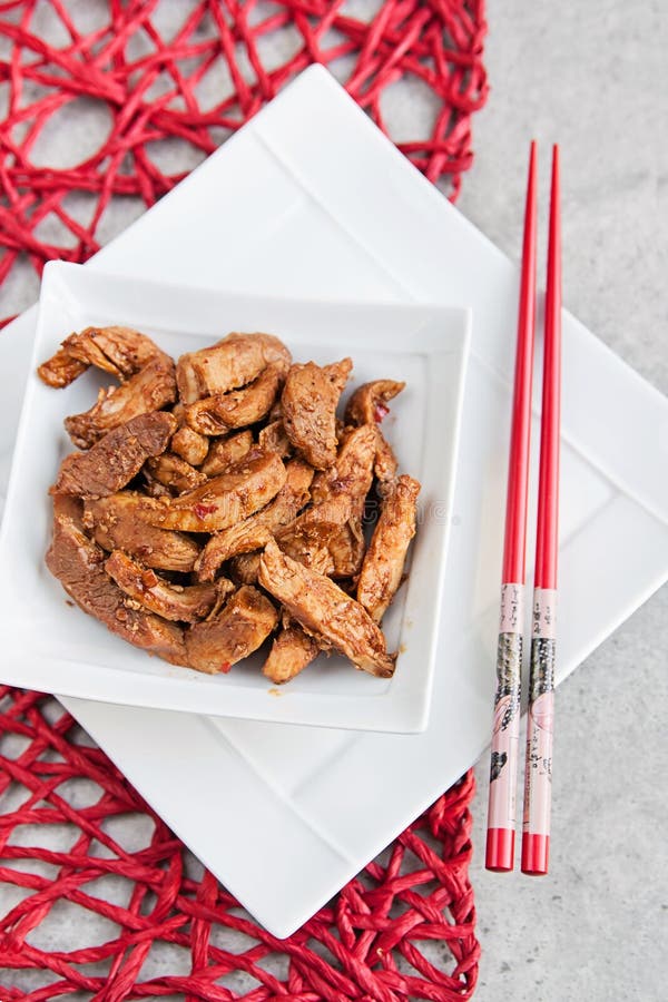 Asian style cooked meat stock photo. Image of cooked - 29048962