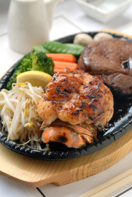 Asian surf and turf stock photo. Image of bean, mushroom - 5880164