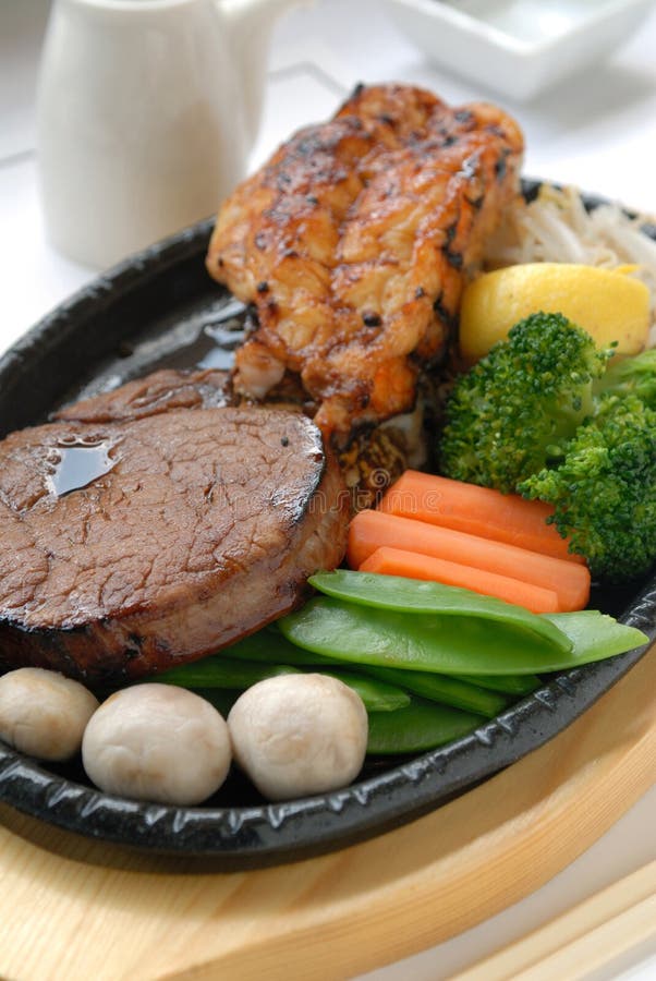 Asian surf and turf stock photo. Image of sprout, peas - 5955266