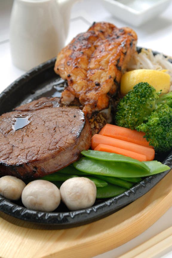 Asian surf and turf stock photo. Image of sprout, peas - 5955266