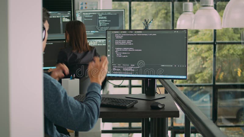 AI Script Coding on Green Screen Laptop Stock Video - Video of command, software: 289406859