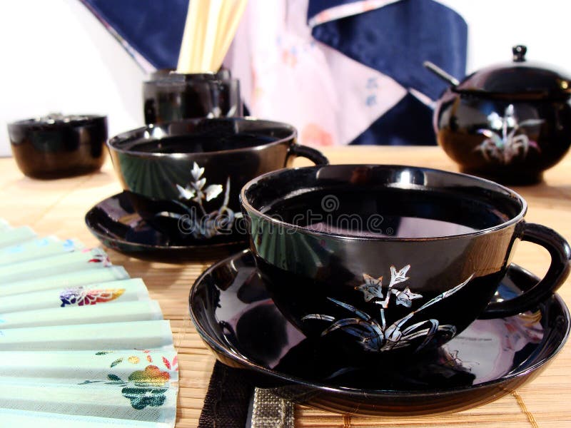 Asian tea stock photo. Image of laque, japan, container - 13417814