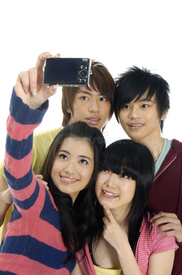Asian teens stock image. Image of university, pretty, thin - 7539125
