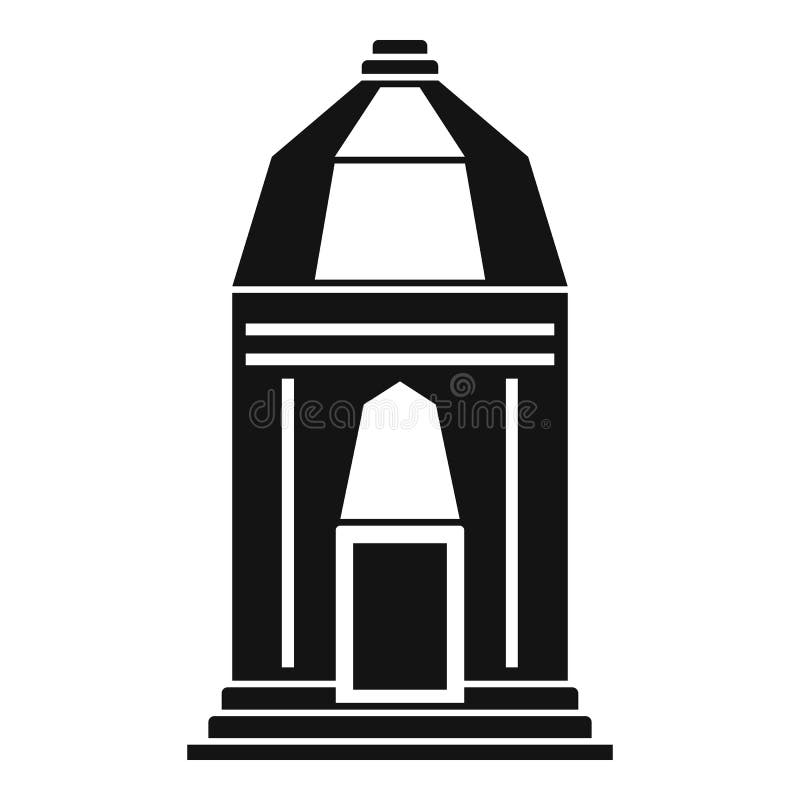 Asian Temple Icon, Simple Style Stock Vector - Illustration of heritage ...