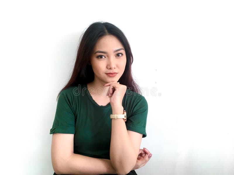 Thinking Lady stock photo. Image of boredom, looking - 38647606