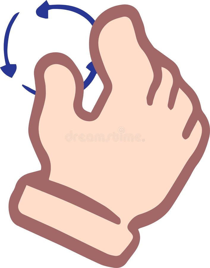 Asian Touch Gesture Set Drawn with a Pen Stock Vector - Illustration of ...