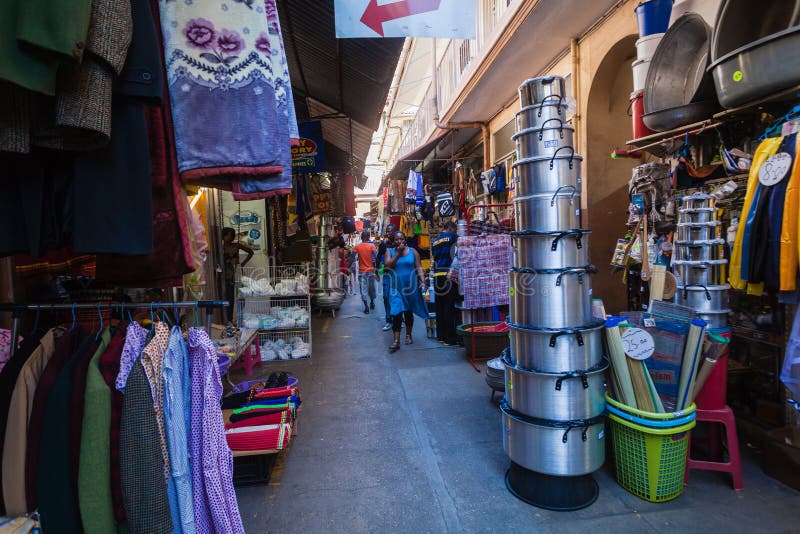 Asian Trading Shops Durban editorial stock image. Image of arcades ...