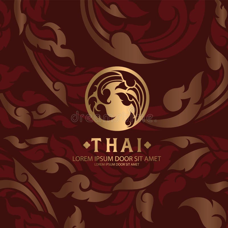 Thai Traditional Design, Thai Background Stock Vector - Illustration of ...