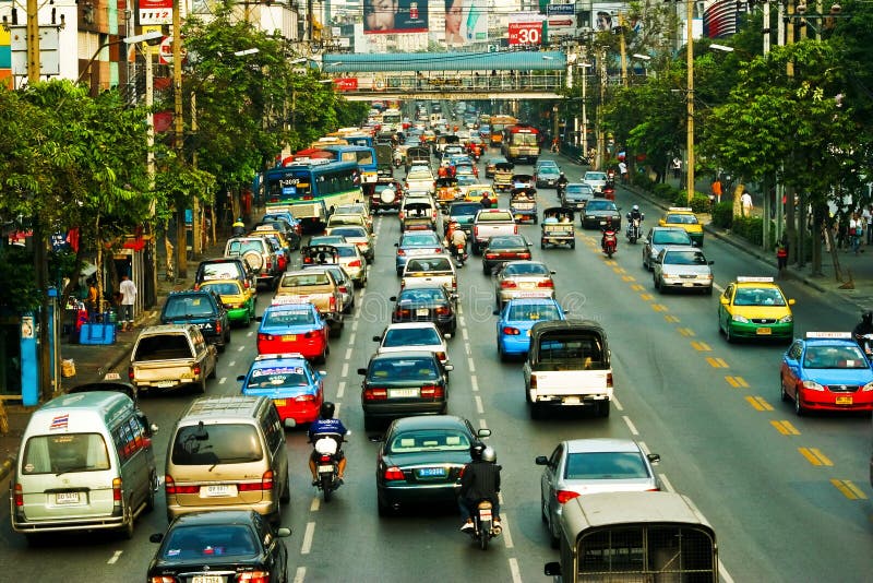 Asian traffic editorial photography. Image of modern, holiday - 8424652