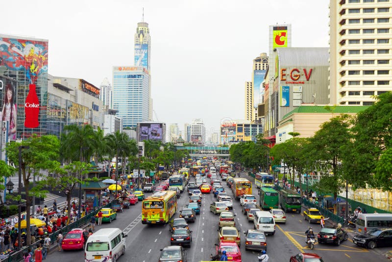 Asian Traffic Scene At Night Stock Photo - Image of drive, driving: 4574194