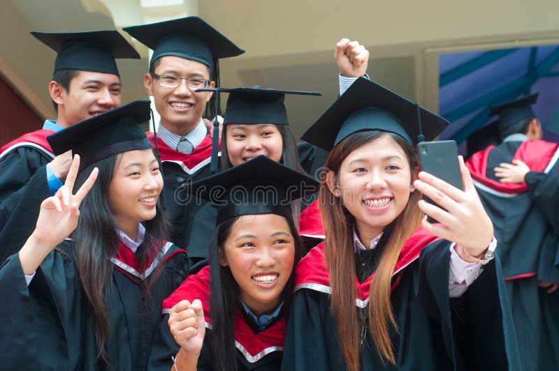 Asian university graduates stock image. Image of malaysian - 57512015