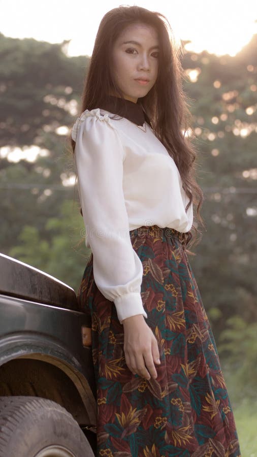 Asian Vampire Woman Halloween Stock Photo - Image of girl, light: 285244554