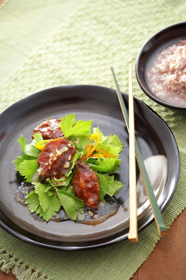 Asian Vegetable and Fish Fried Stock Photo - Image of vegetable, fish ...