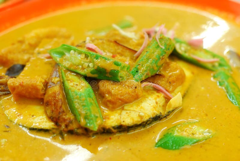 Asian Vegetarian Fish Curry Stock Image - Image of menu, food: 14444449