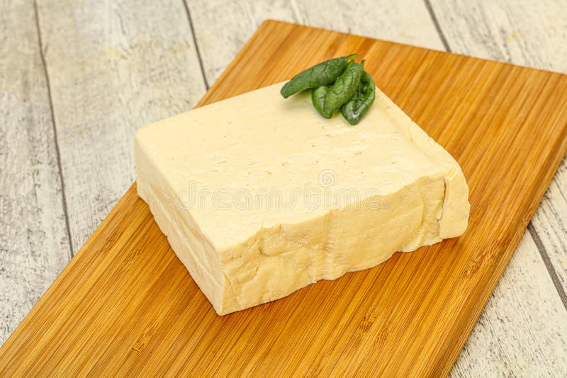 Asian Vegetarian Tofu Soya Cheese Stock Image - Image of food, wooden ...