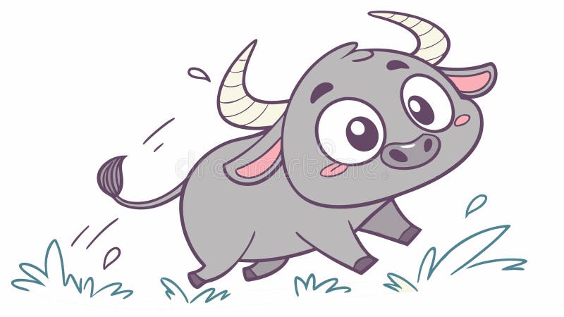 Asian Water Buffalo Delightful Knocks School Book Vector Stock Vector ...