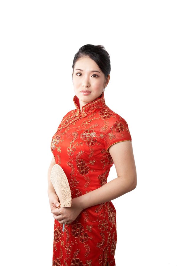 Asian woman in cheong sam stock image. Image of female - 5742945