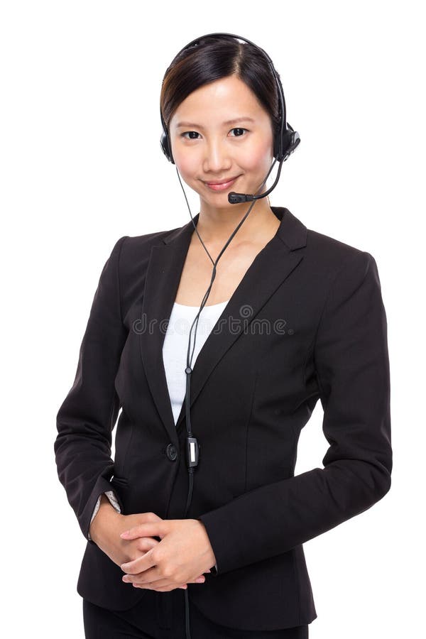 Asian Woman Customer Service Stock Image - Image of japanese, help ...