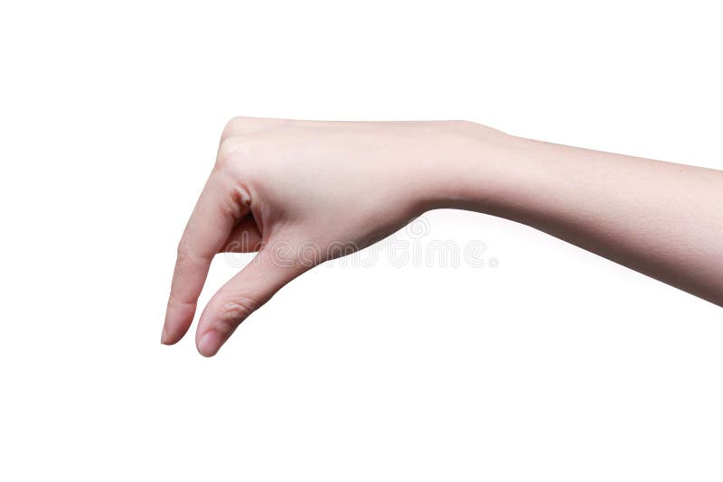 Asian Woman Hand with Holding Position Stock Image - Image of asian ...