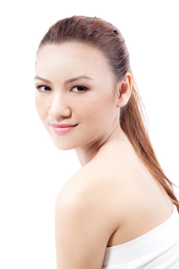 Asian Woman Looking To Camera Stock Photo - Image of closeup, natural ...
