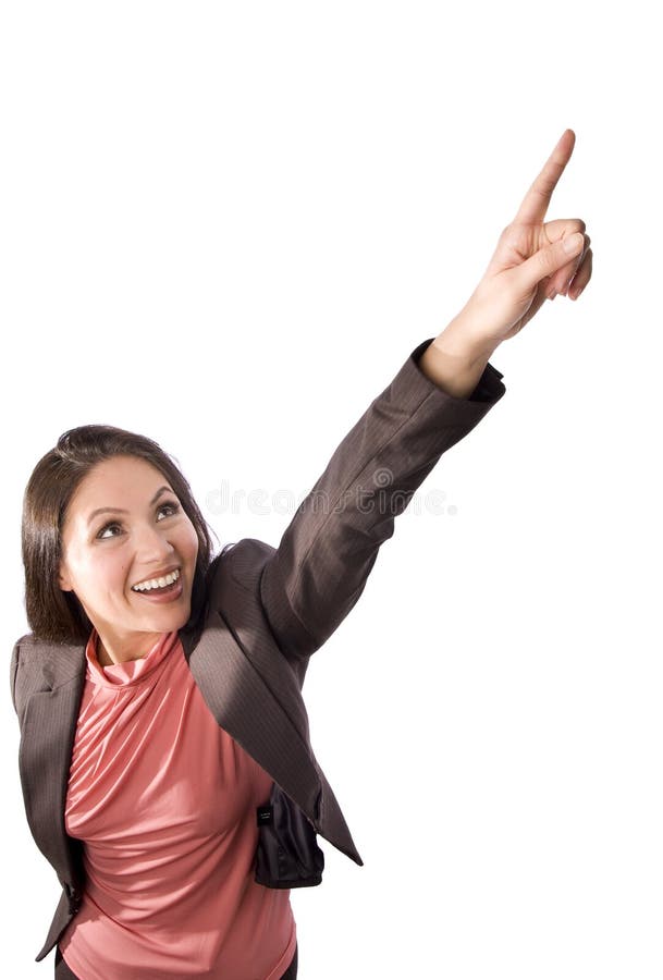 1+ Asian woman pointing upward Free Stock Photos - StockFreeImages