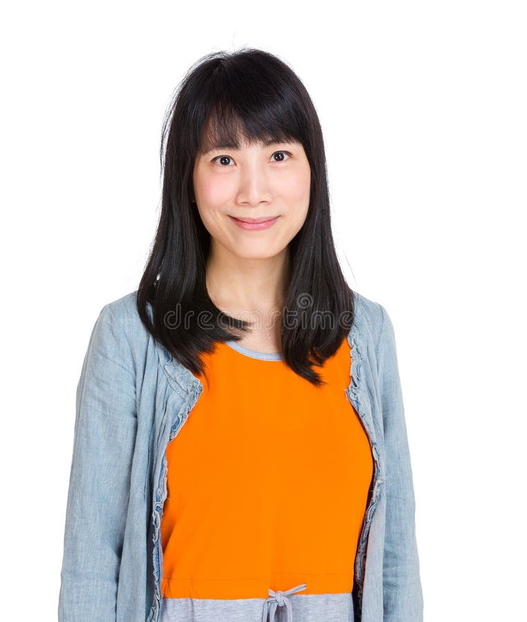 Asian woman portrait stock photo. Image of cheerful, japanese - 40942682