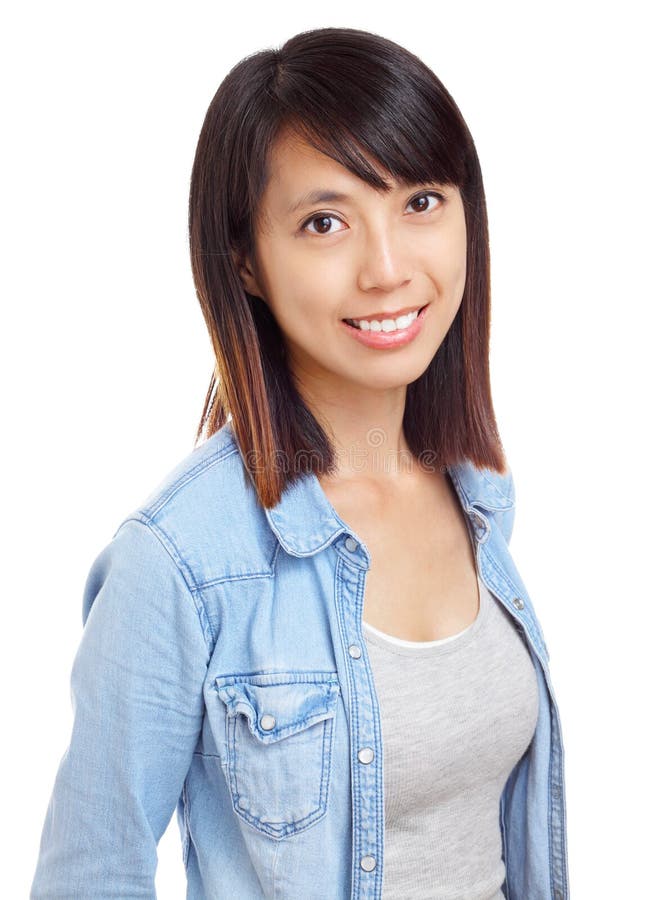 Smiling Short Hair Woman Wearing Eyeglasses Stock Image Image Of