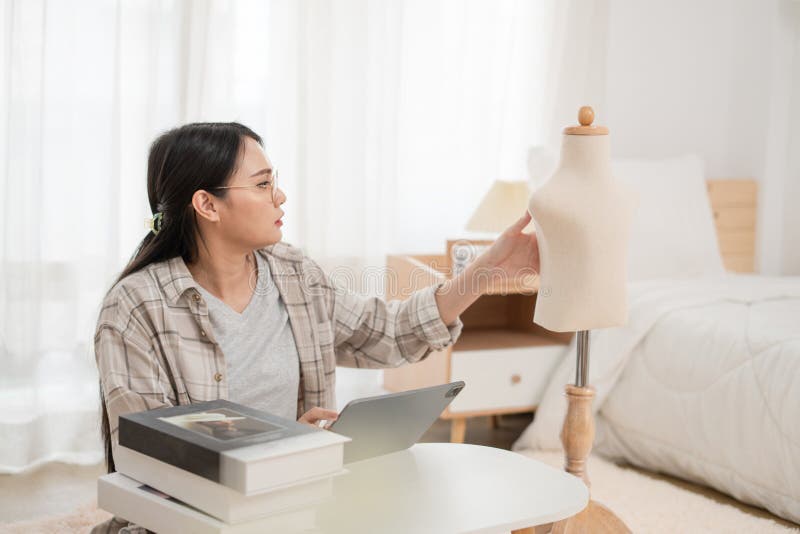 Asian Woman, Tailor the Small Business Concept Stock Photo - Image of ...