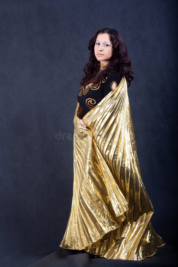 Asian Women with Gold Wings Stock Photo - Image of female, women: 17437732