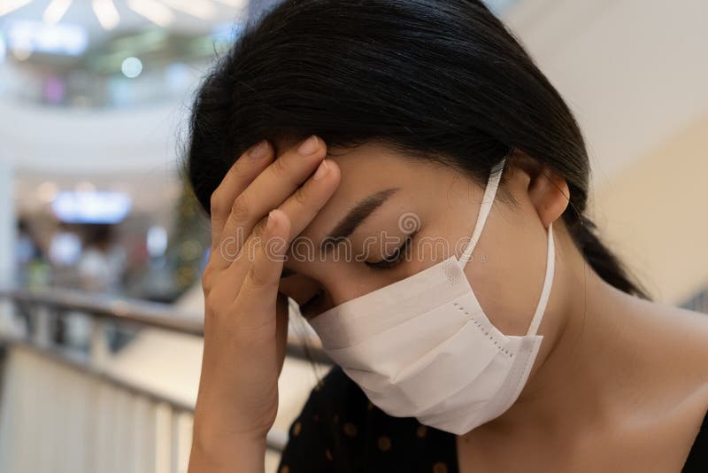 Women wearing dust masks stock image. Image of allergy - 142833881