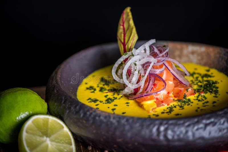 Asian yellow soup stock photo. Image of gourmet, dish - 89880308