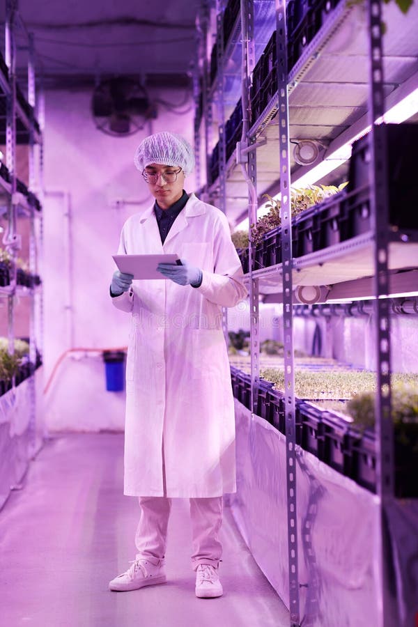 Botanist Using Tablet Pc in Work Stock Image - Image of pharmacist ...