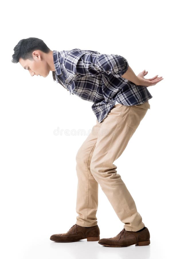 Asian Young Guy Carry or Take Something Stock Image - Image of full ...