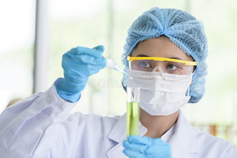 Asian Young Student Scientist Researching and Learning with Senior ...