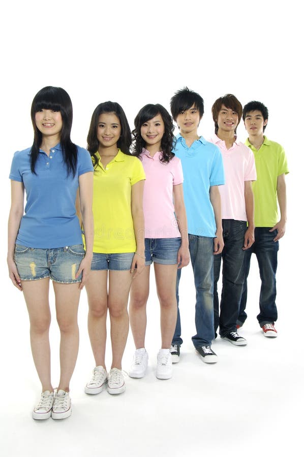 Asian teens stock image. Image of university, pretty, thin - 7539125