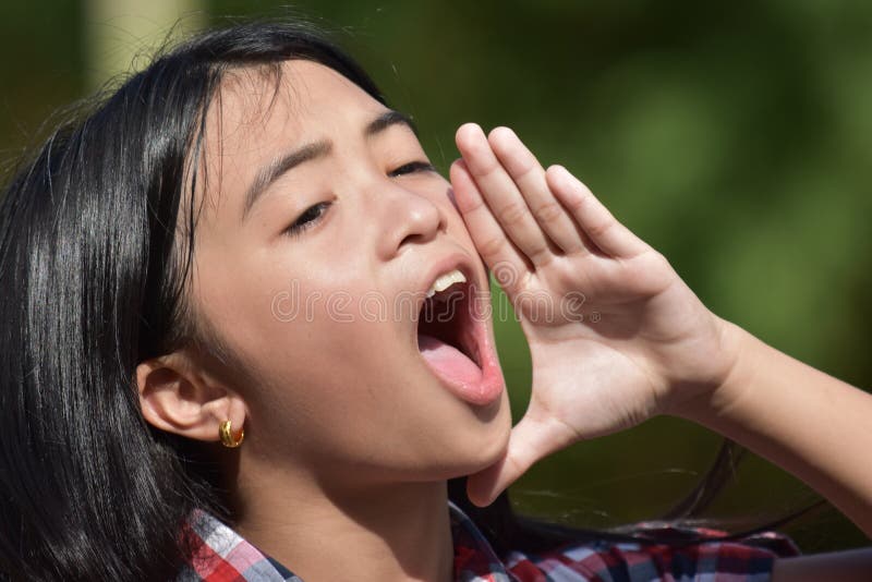 An Asian Youth Shouting stock photo. Image of youngsters - 142608202