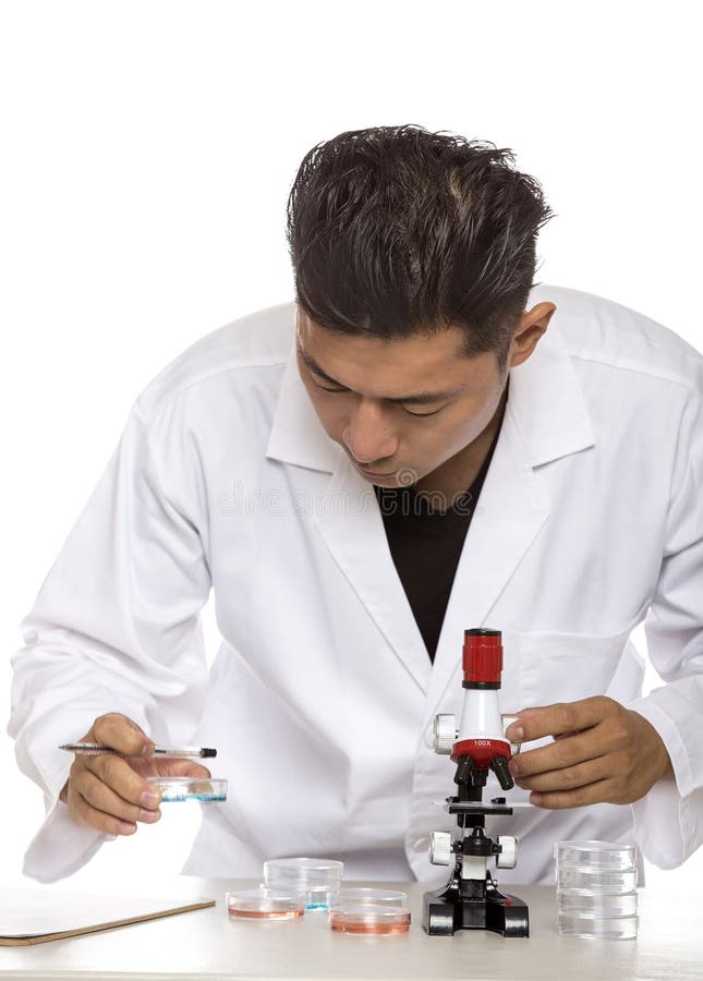 Asiatischer Bioingenieur Oder Wissenschaftler Doing Research Stockbild ...