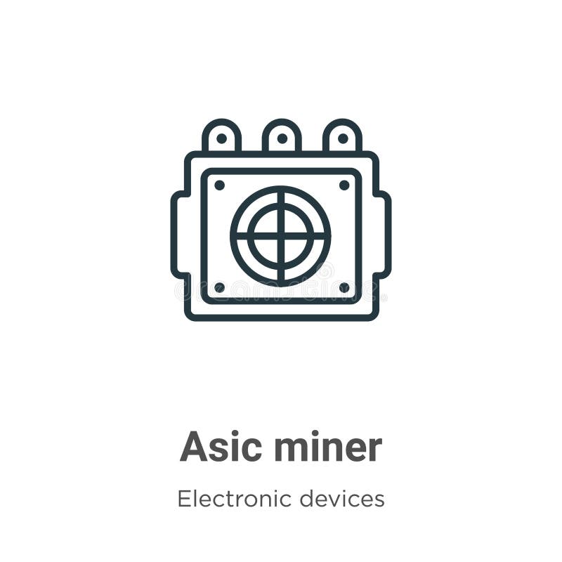 Asic Miner Vector Icon on White Background. Flat Vector Asic Miner Icon ...