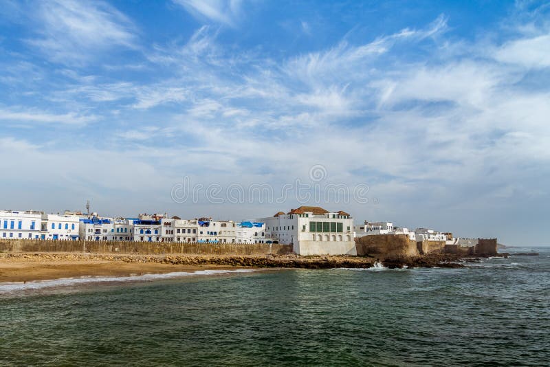 Asilah, Marokko stock foto. Image of moors, bewolkt, exotisch - 57328218