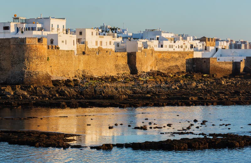 Asilah Marokko stockbild. Bild von atlantisch, afrika - 58647719