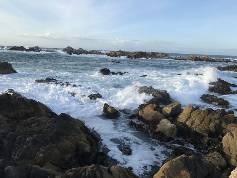 Asilomar State Beach stock image. Image of shore, state - 90960929