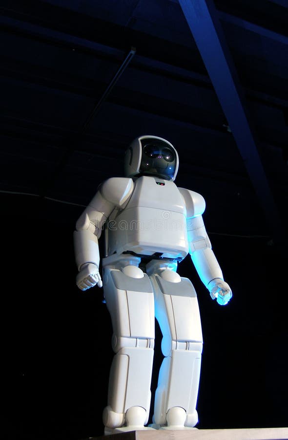 Asimo robot performance stock image. Image of created, cyborg - 713309